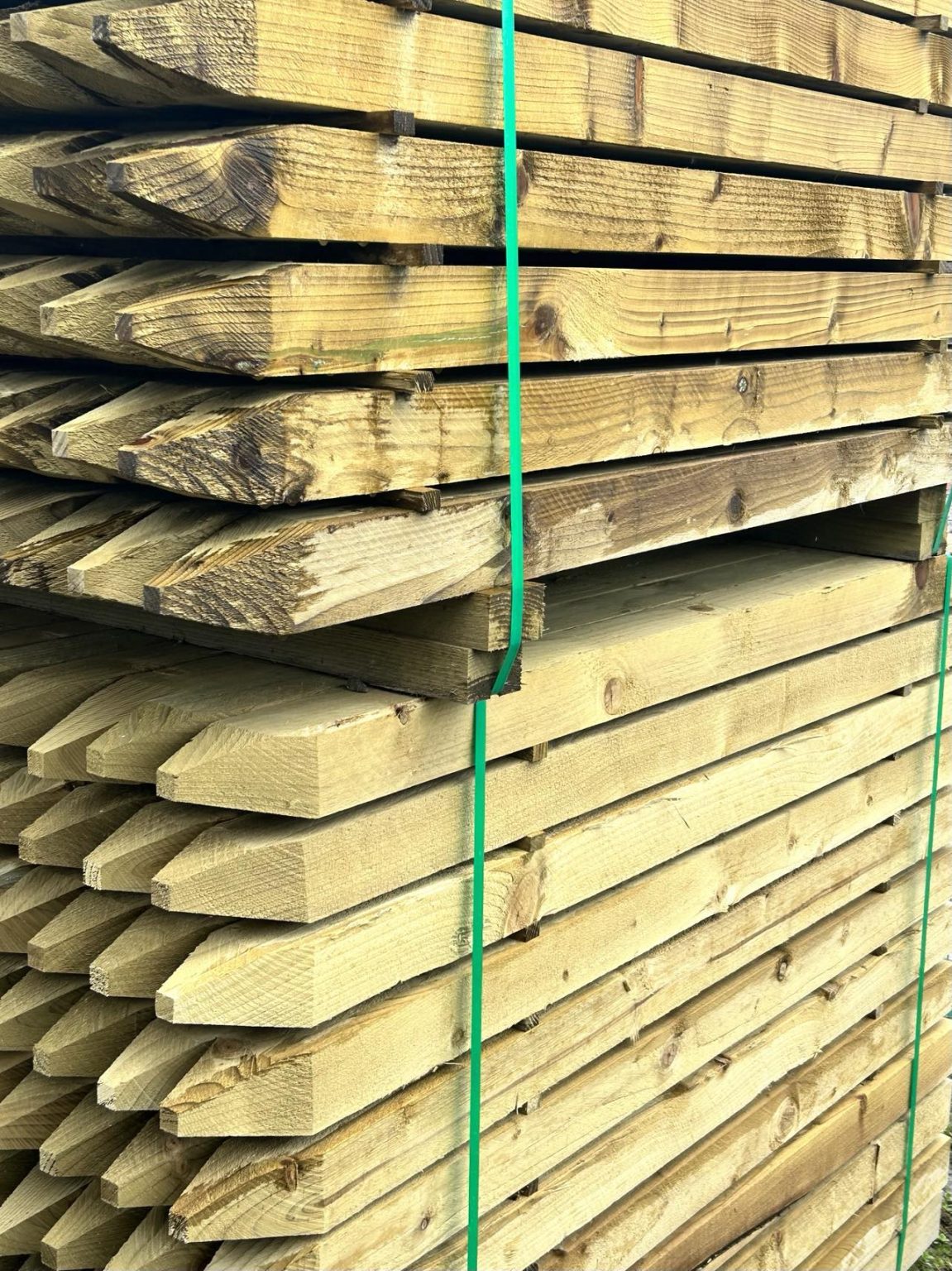 Pointed Fence Posts 75x75mm - SJS Fencing